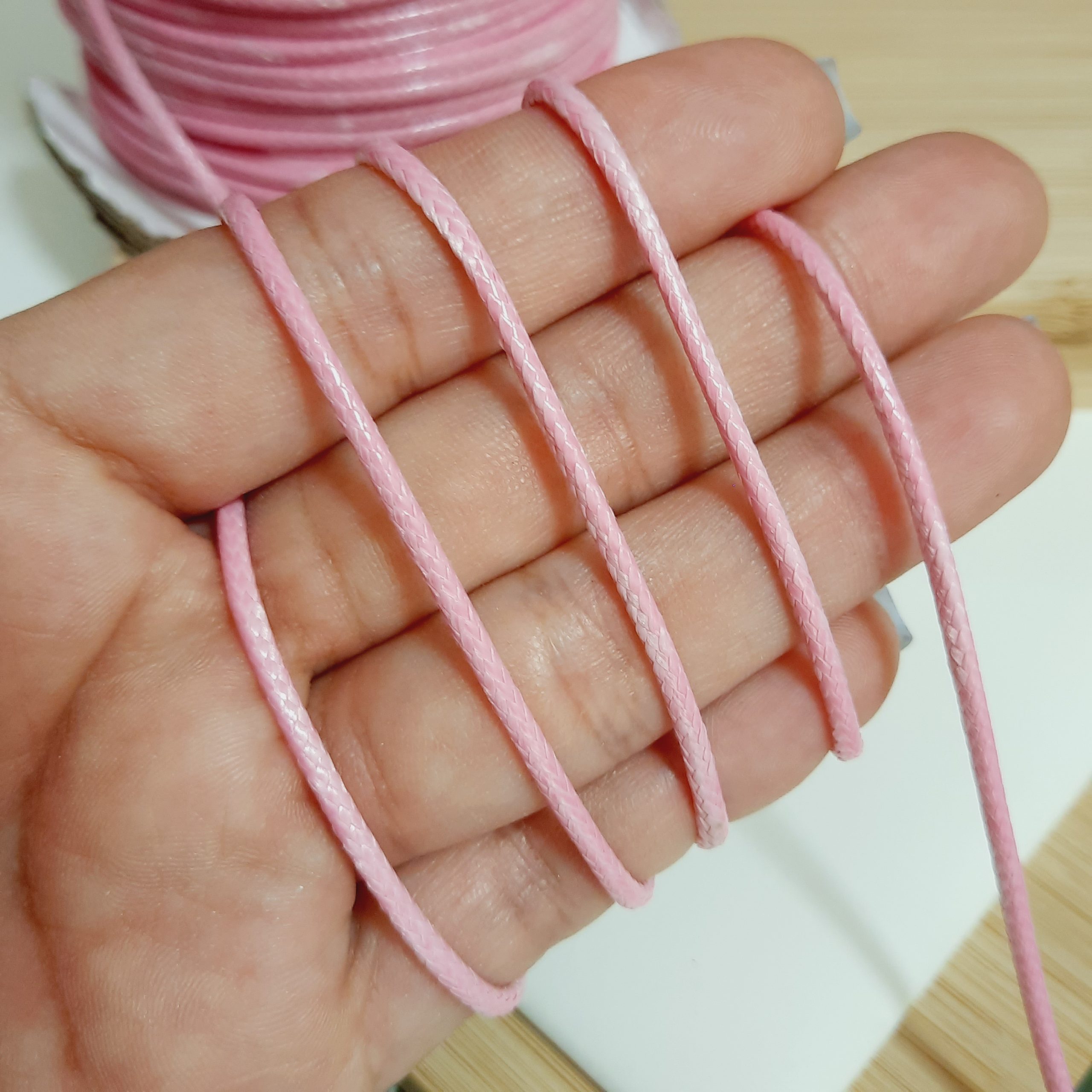 Cordón de serpiente color rosa pastel 2mm – Tienda Insumos Coral