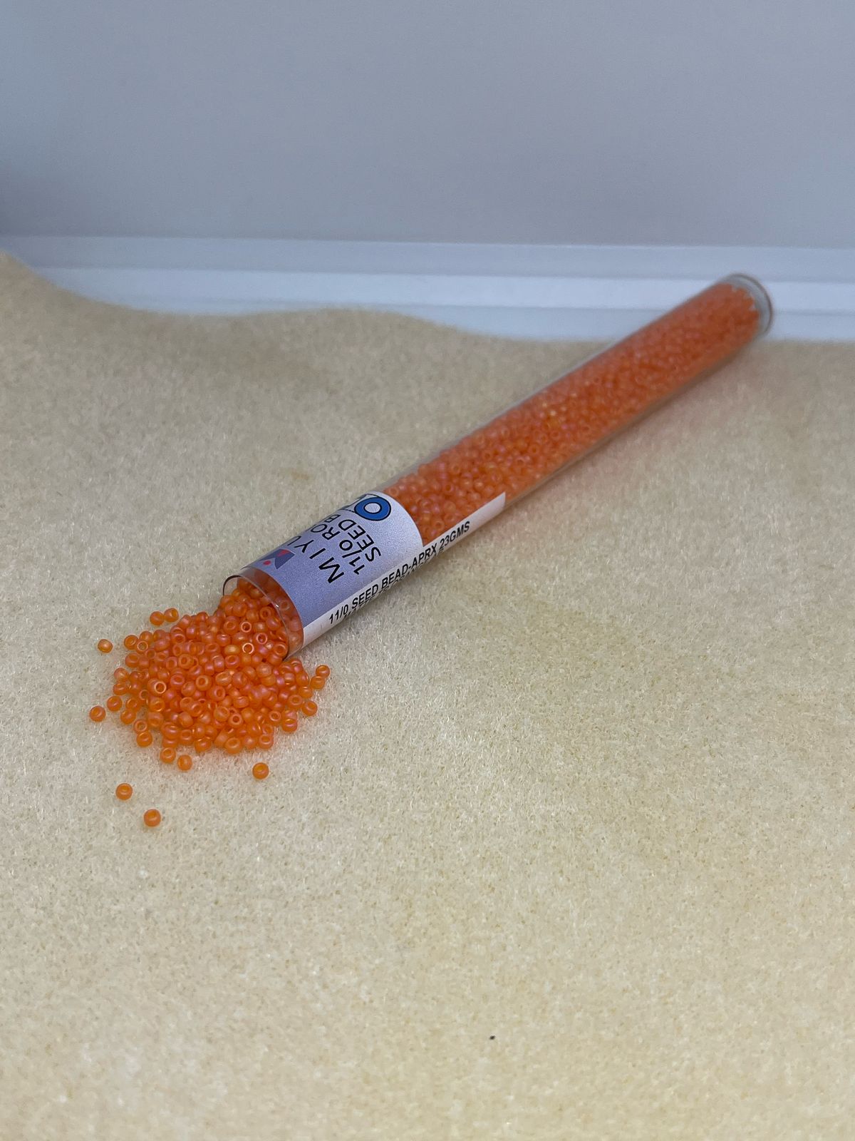 (11-9138FR-TB) MIYUKI REDONDO 11/0 COLOR MATTE TR ORANGE AB – 23 GR ...